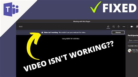 how to fix microsoft teams camera not working microsoft teams tutorial