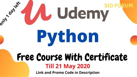 free python certification course by udemy programmer certificate