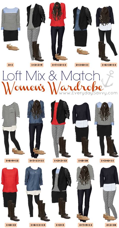 15 Mix And Match Outfits From Loft Nautical And Leather Everyday Savvy