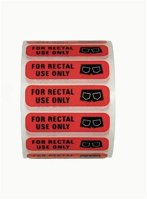 3 49 500pcs For Rectal Use Only Stickers R Besttemuappfinds