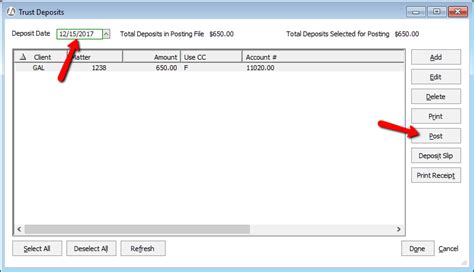 how to delete or reverse checks payments trust deposits or journal