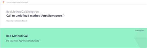 php method store and posts not found [laravel] stack overflow