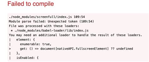 getting module parse failed error · issue 217 · sindresorhus