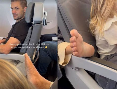 Footgate Richie And Gemma Mccaws Bizarre Flight Experience Star News
