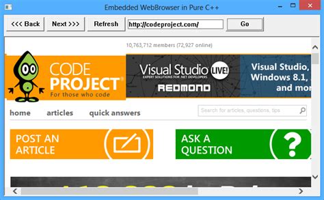 embedded webbrowser iwebbrowser2 in pure c no mfc etc codeproject