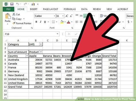 how to add a custom field in pivot table 9 steps with