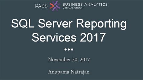 what s new sql server 2017 reporting services youtube