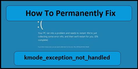 kmode exception not handled howbyte