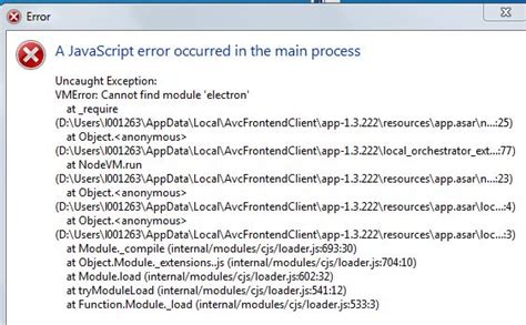 main js 1 uncaught error cannot find module fs the ai