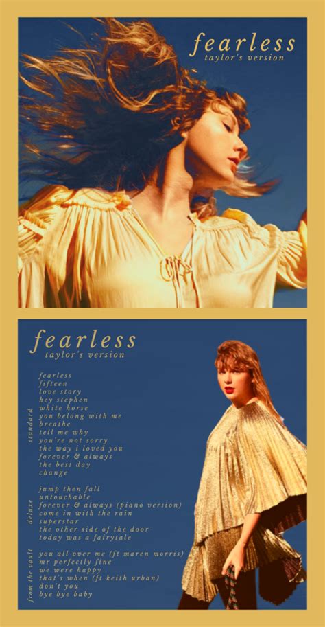 Album Redesigns Fearless Taylors Version X Labyrinth
