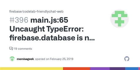 main js 65 uncaught typeerror firebase database is not a function