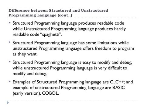 lecture 5 structured programming language