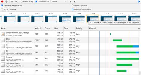 the chrome devtools network tab debug site speed debugbear