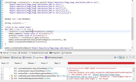 clicking a random test object from list of test objects katalon