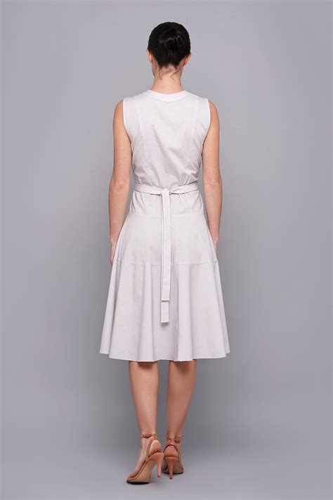 White Summer Cotton Midi Dress Swing Boho Dresses For Women Etsy
