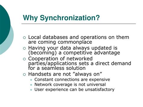 Ppt Wireless Synchronization Of Mobile Devices Powerpoint