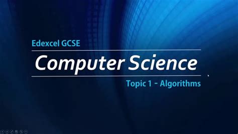 edexcel gcse computer science algorithms topic 1 [old course] youtube
