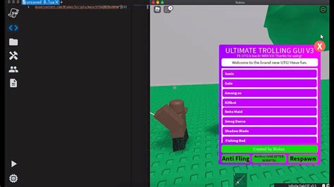 roblox fe ultimate trolling gui utg pastebin exploit 2022 working