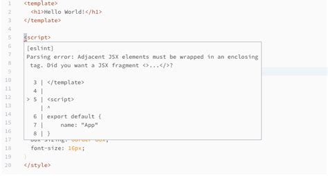 vue js vue eslint 报错adjacent jsx elements must be wrapped