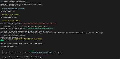 monitor performance of centos server using netdata