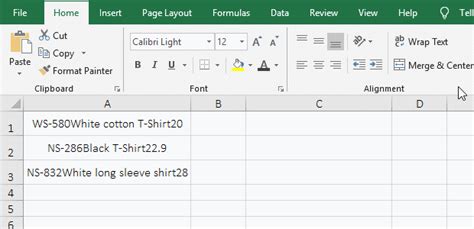 how to split cells in excel with unmerge cells and one
