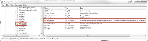 set up mongodb windows service servicelasopa