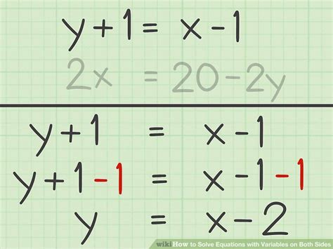3 Ways To Solve Equations With Variables On Both Sides Wikihow