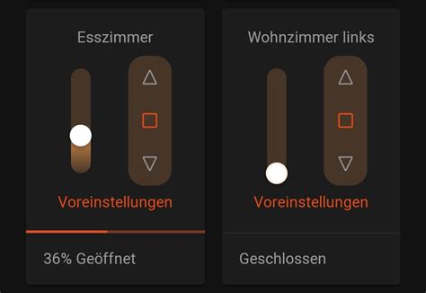 custom rollershutter widget with preset configuration ui widgets
