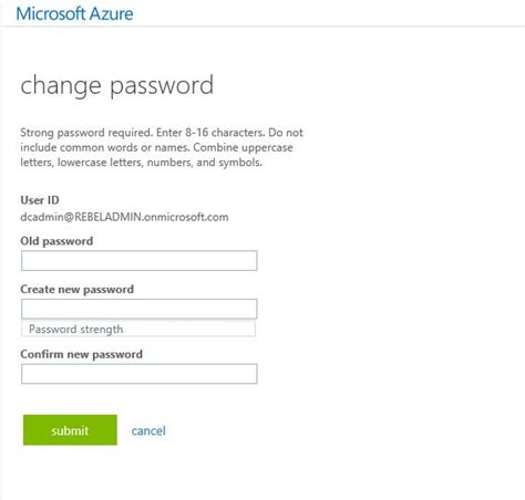 step by step enabling azure active directory domain services password