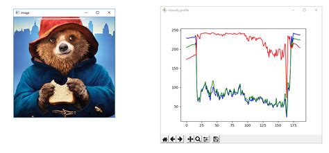 opencv how to extract an intensity profile along a line