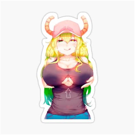 Pegatina «lascivo Lucoa Sexy Hentai Anime Quetzalcóatl Tetas