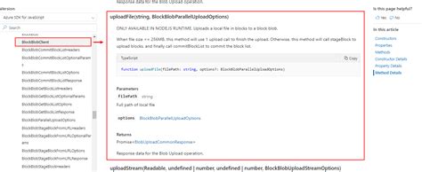 node js i want to upload files to blob storage not as