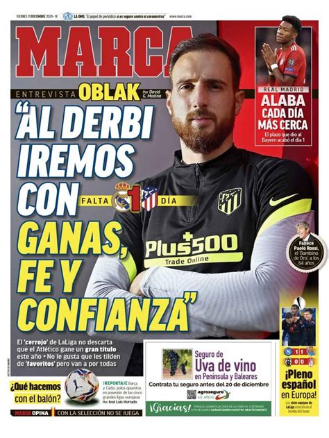 La Portada Del Diario Marca 11 12 2020