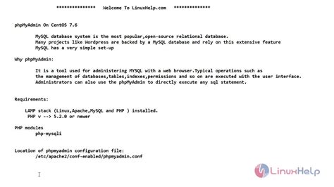 how to install phpmyadmin on centos 7 6