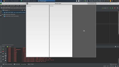 python kivy second screen is loading blank