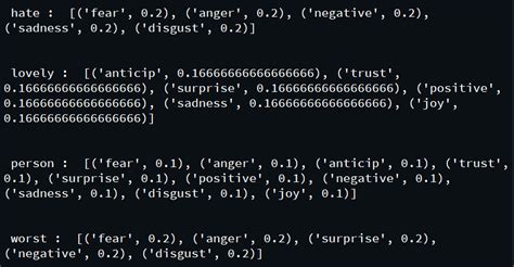emotion classification using nrc lexicon in python code tip cds lol