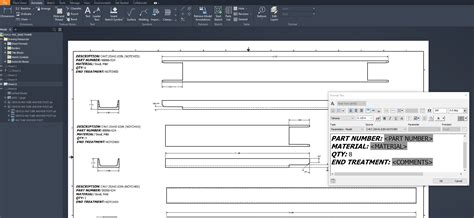 solved using iproperty parameters to autofill part labels in drawing