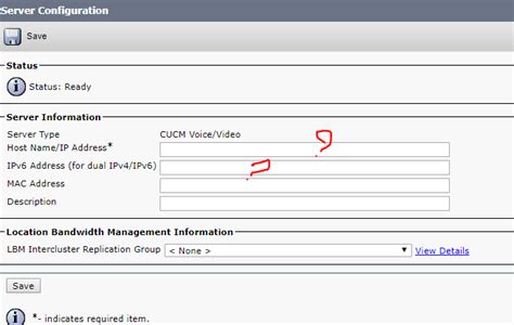 solved cucm and imp configuration and validation error cisco community