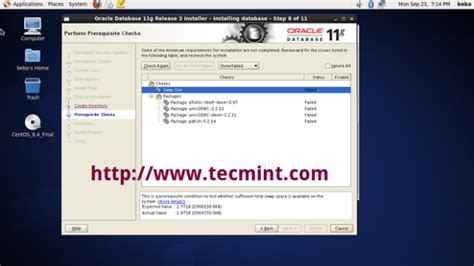 oracle database 11g release 2 installation on rhel centos