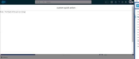 css full screen quick action lightning component