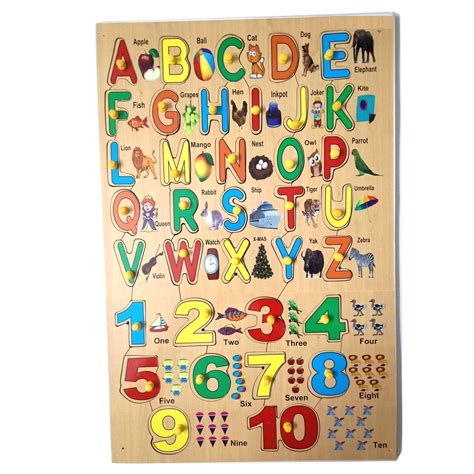 Wooden English Alphabets Capital Letters Abcd And Numbers 42 Off