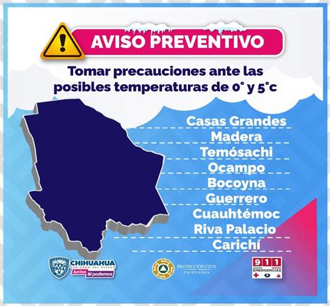 Informa Protección Civil Estatal Posibles Heladas En Varias Zonas Del