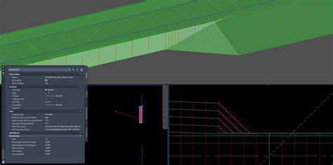 solved modeling corridor subassembly transitions retaining wall end
