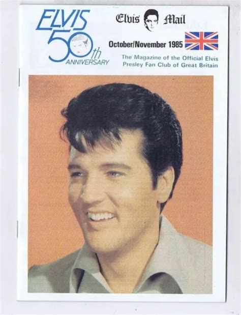 Elvis Presley Elvis Mail Official Presley Fan Club Magazine Oct Nov