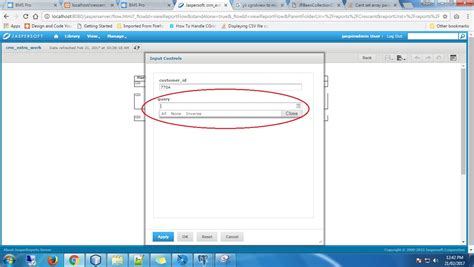 jasperserver cant set array parameter value in jasper