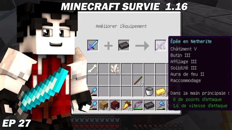 La Meilleure épée En Netherite De Minecraft Minecraft Survie 1 16