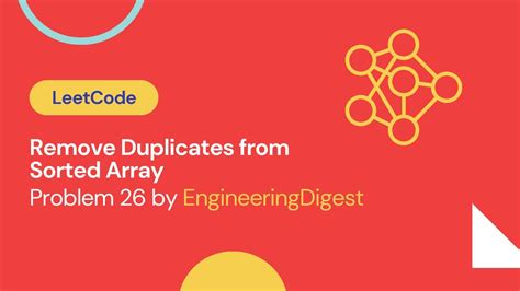 remove duplicates from sorted array leetcode youtube