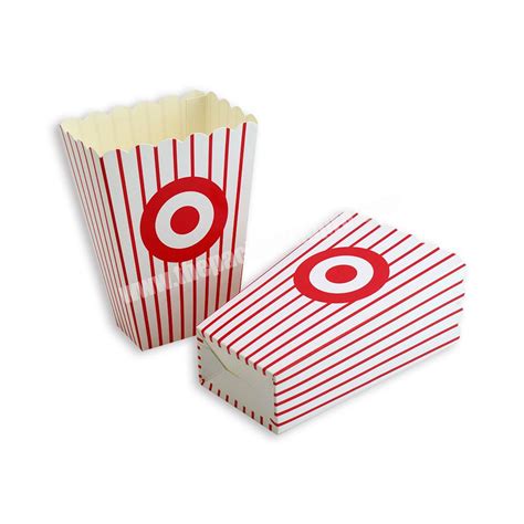 Factory Custom Printed Red White Stripes Design Disposable Cardboard