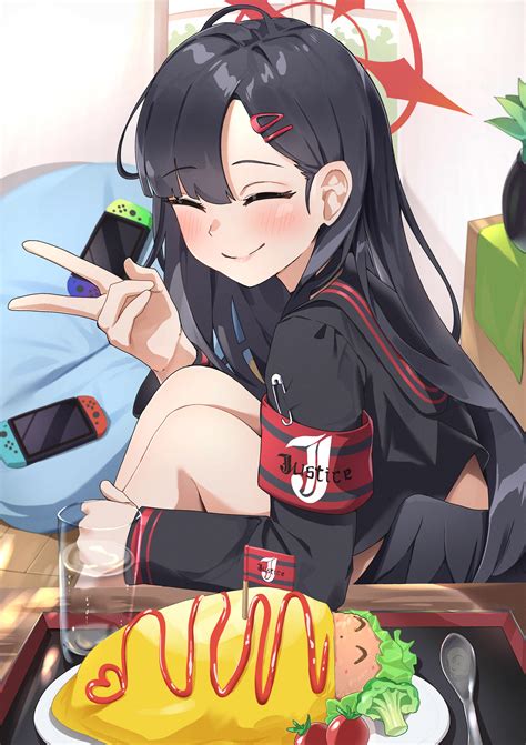 Safebooru 1girl Absurdres Ahoge Armband Asymmetrical Bangs Band