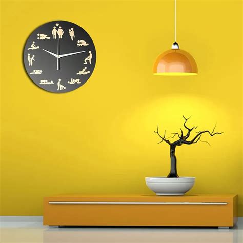 Customized Position Wall Clock Digital Adult Fun Sex Clocks Personal